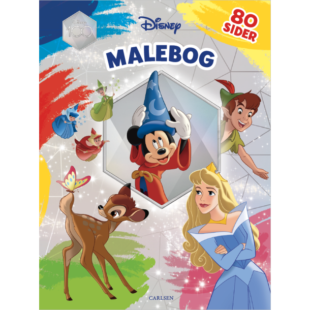 Disney Malebog, 80 sider - Børne malebøger - Martensens Boghandel
