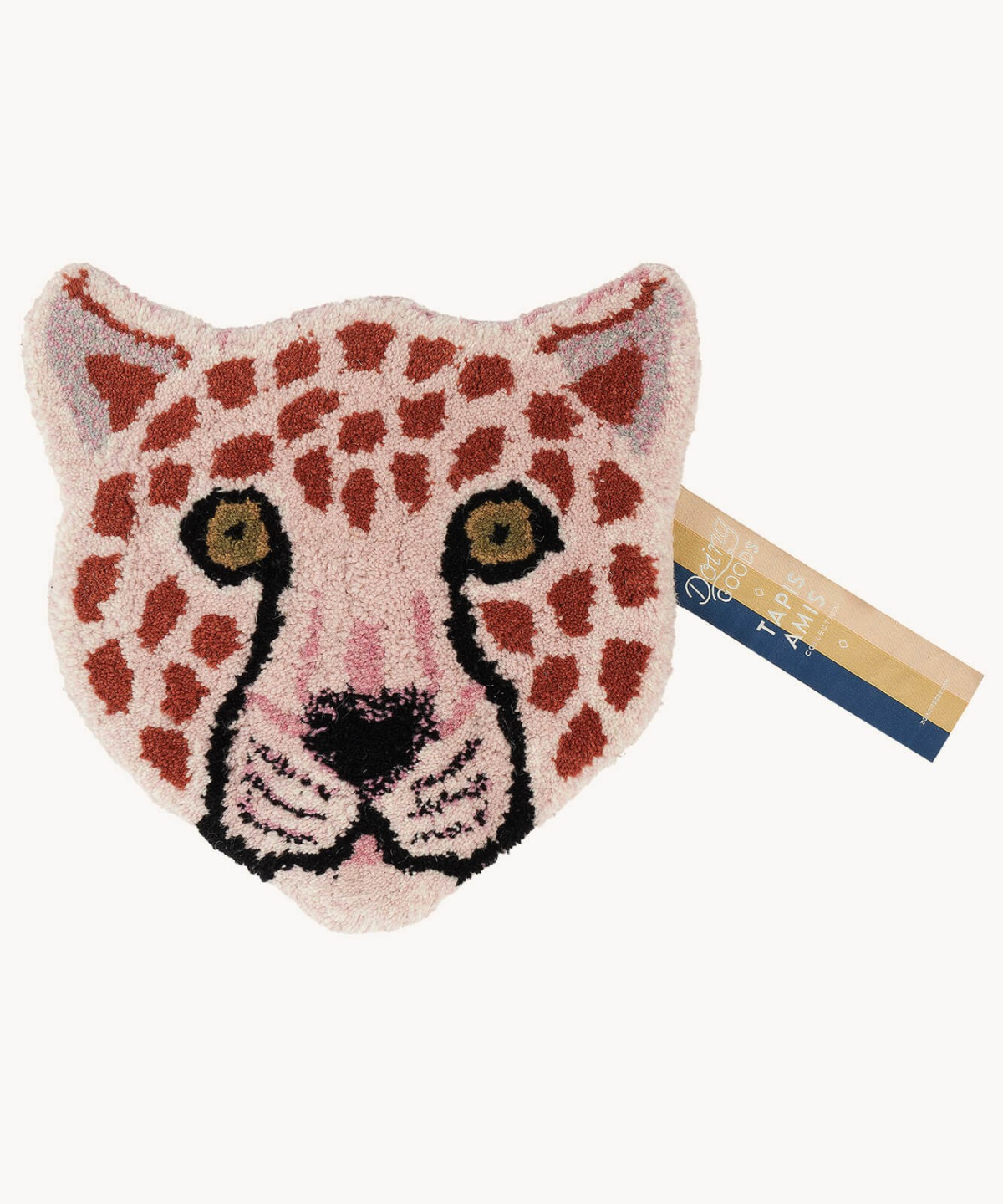 Doing Goods, Pinky Leopard Head Rug - Brugskunst - Martensens Boghandel