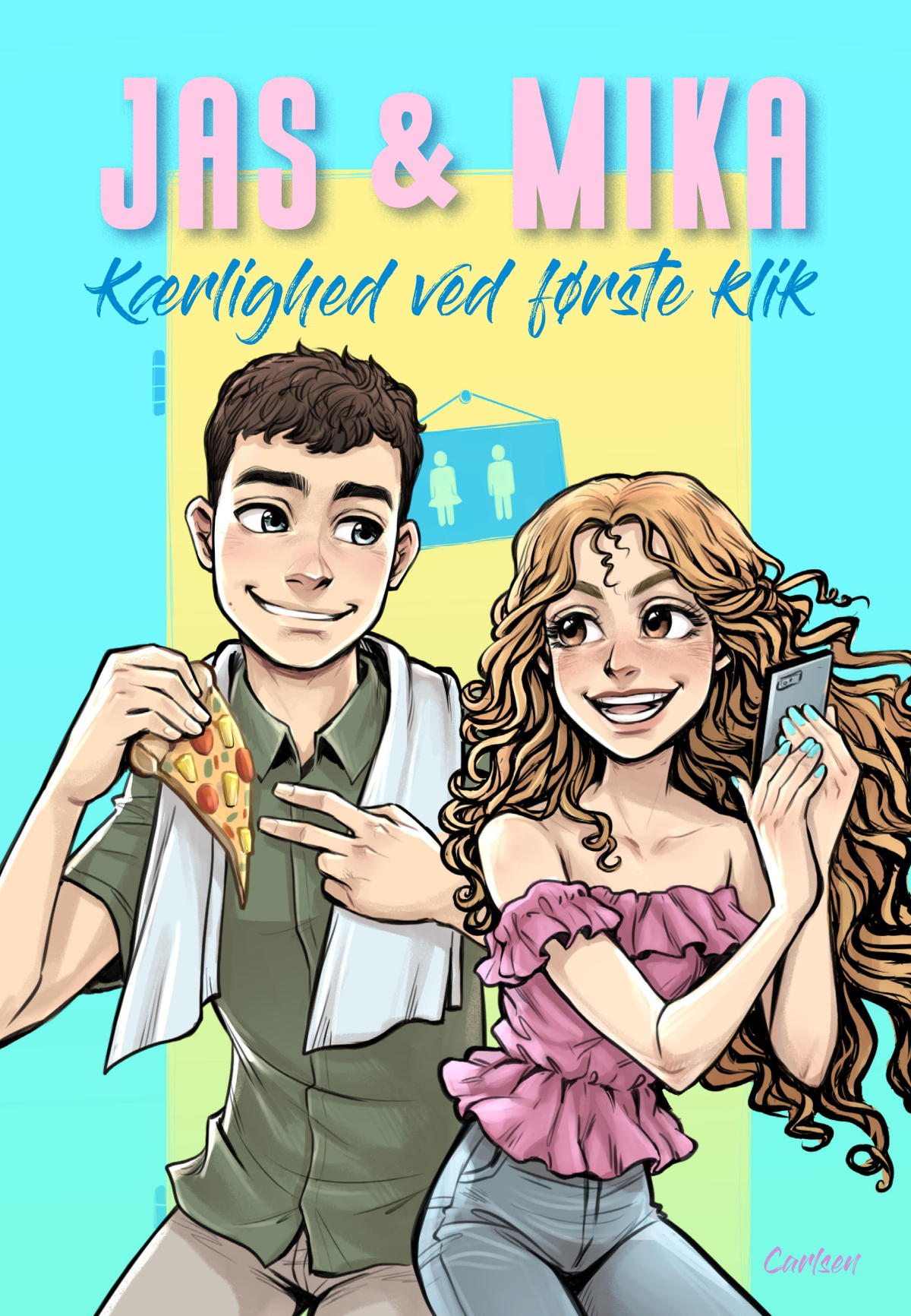 Jas & Mika - Kærlighed ved første klik - Julebøger - Martensens Boghandel